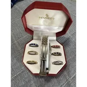 Peugeot | Accessories | Peugeot Womens Watch Silver Interchangeable ...